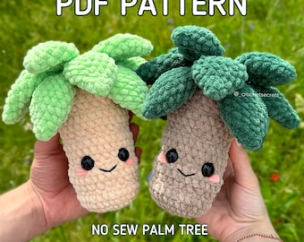 PATTERN Crochet Palm Tree Applique, Only Crochet Pattern PDF Crochet ...