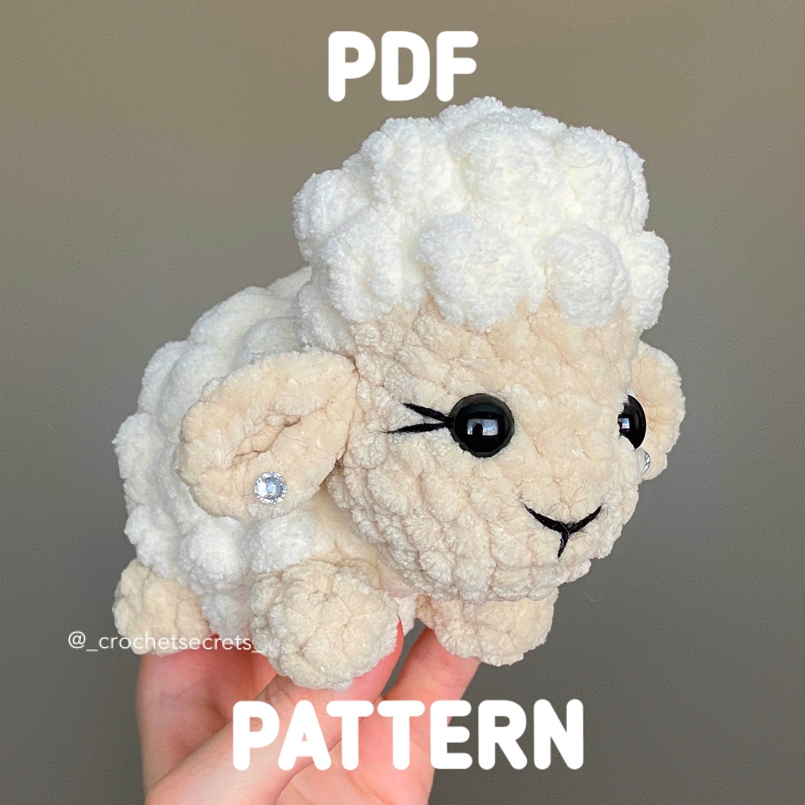Fluffy Sheep PDF Pattern - Etsy