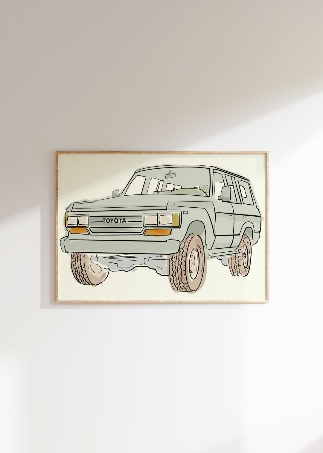 Land Cruiser Newspaper Print: Vintage Car Poster (digital Download) - Etsy