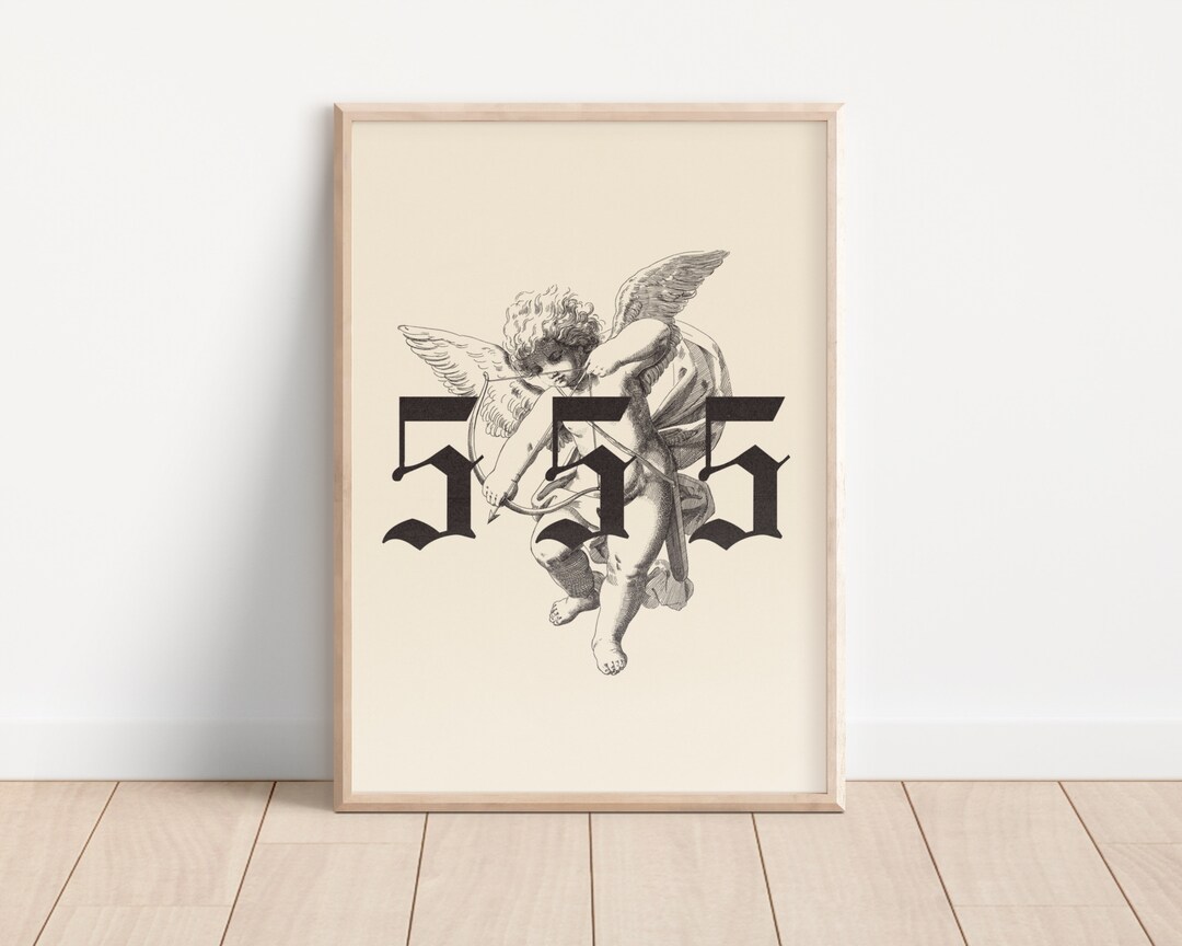 Angel Number 555 Digital Print 555 Poster Angel Number Wall Art 555 ...
