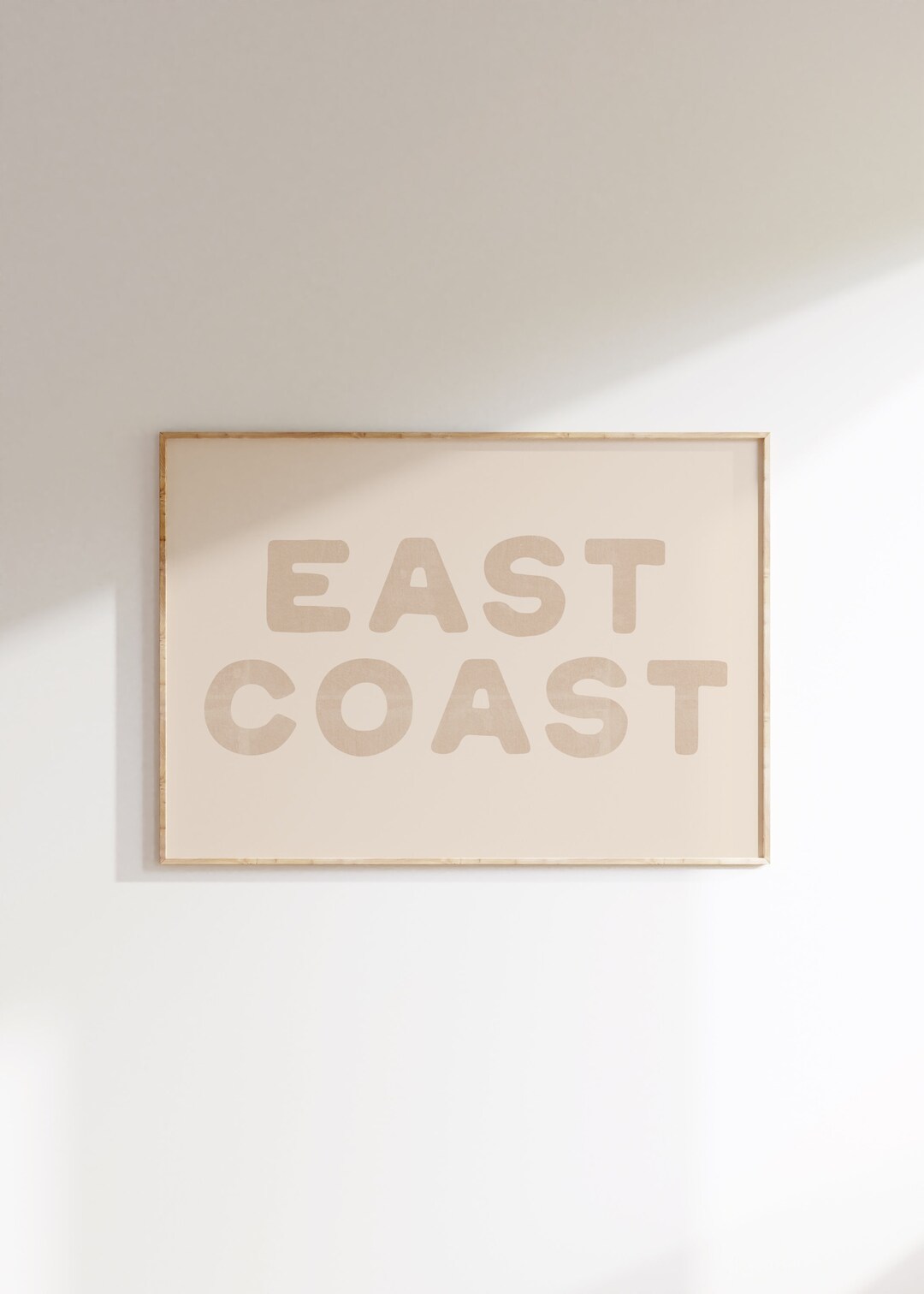 East Coast Landscape Print: Neutral Coastal Wall Art (digital Print) - Etsy