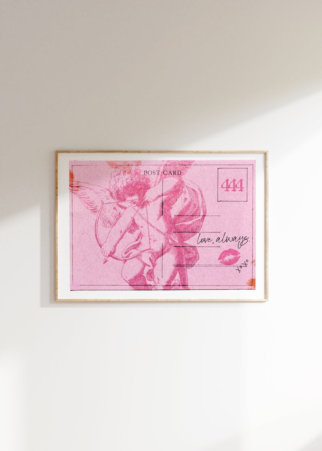 Coquette Room Decor Pink Post Card Print Soft Girl Aesthetic Dorm Decor ...