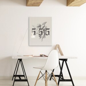 Angel Number 555 Digital Print 555 Poster Angel Number Wall Art 555 ...