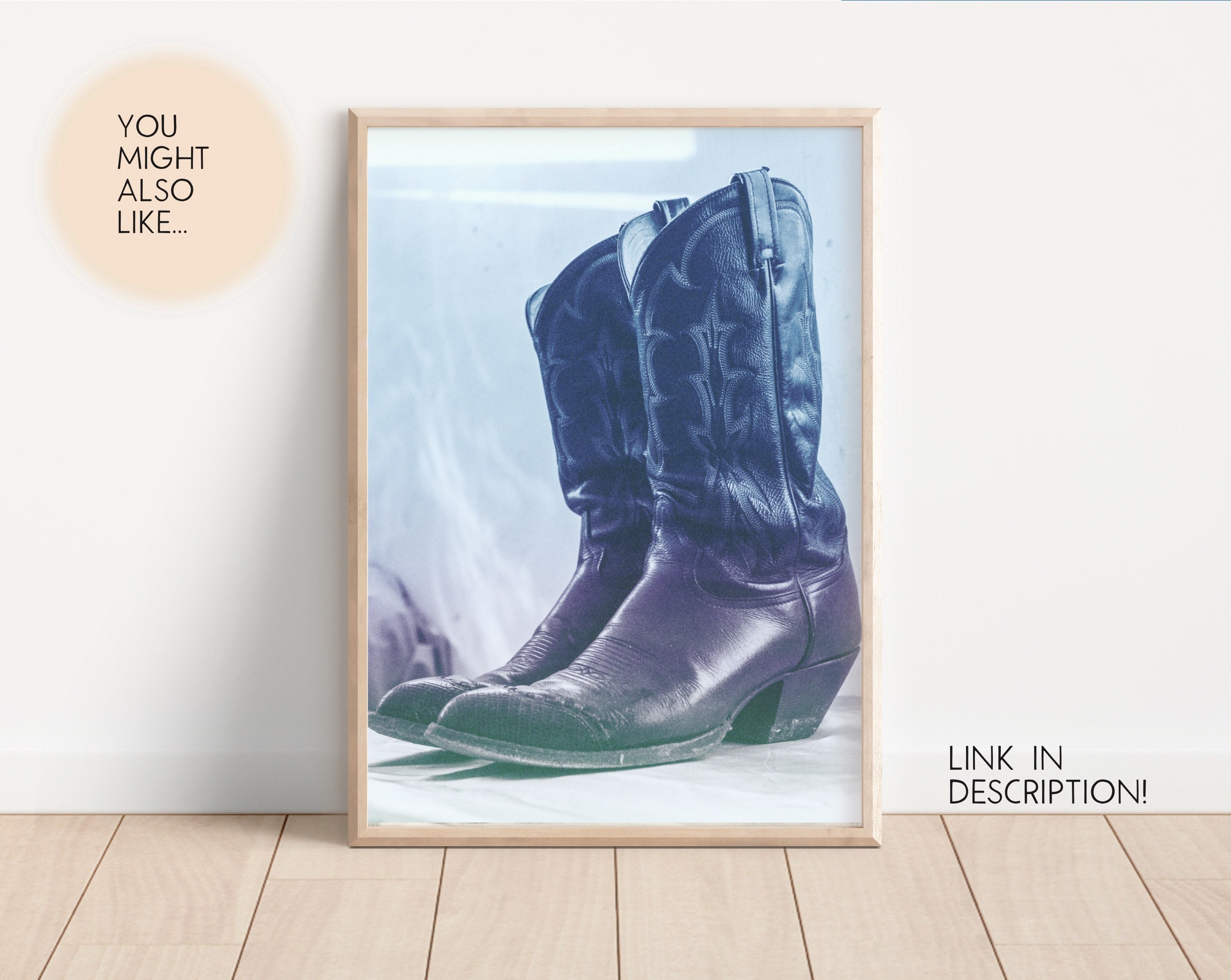 Coastal Cowgirl Newspaper Print Set: Western Wall Art (digital Download ...