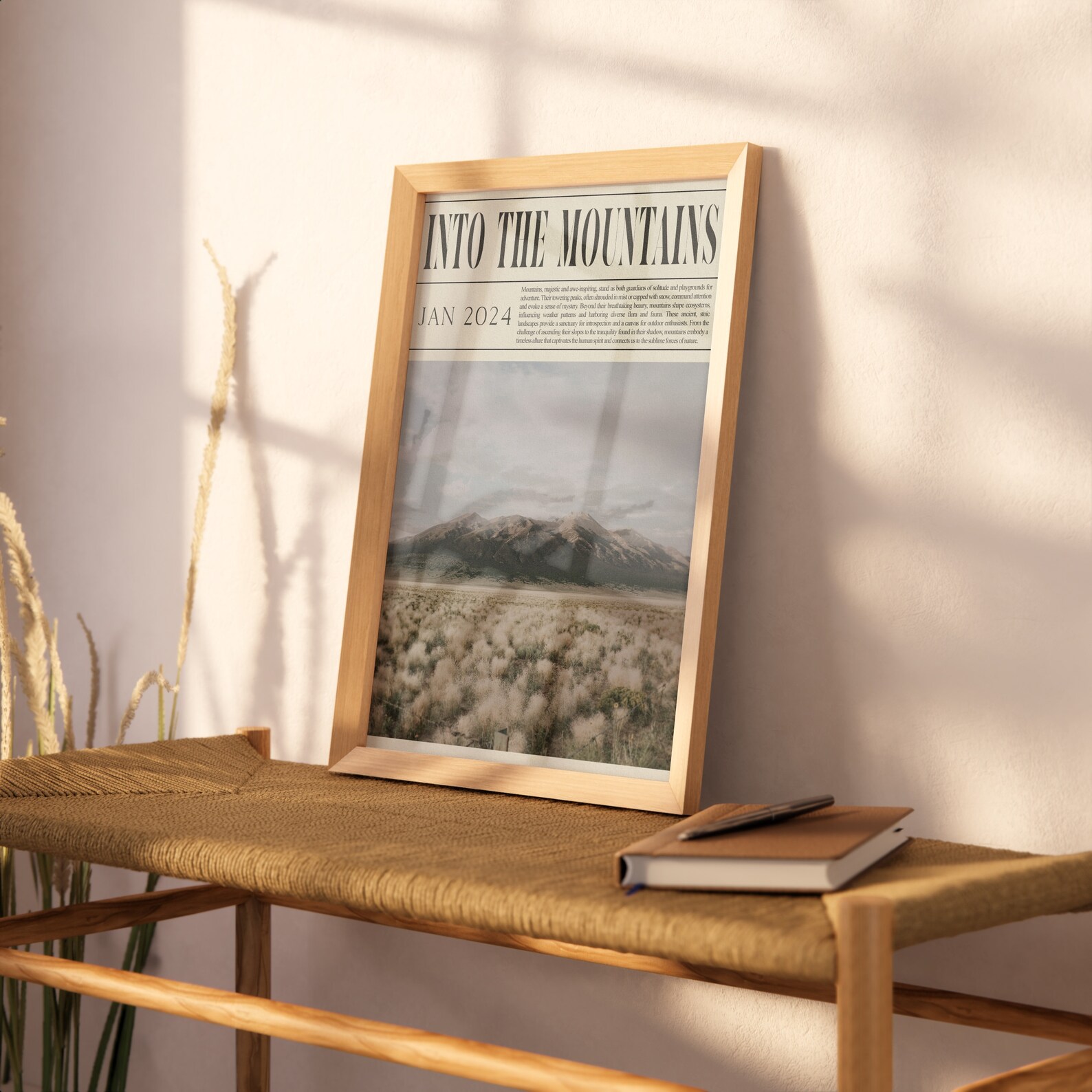 Nature Wall Art Mountain Print Granola Girl Decor Trendy Digital Art ...