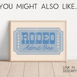 Western Preppy Wall Art Rodeo Cowgirl Print Preppy Room Decor Trendy ...
