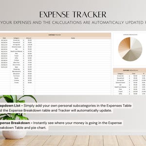 Excel Monthly Savings and Expenses Budget Spreadsheet, Weekly Income ...