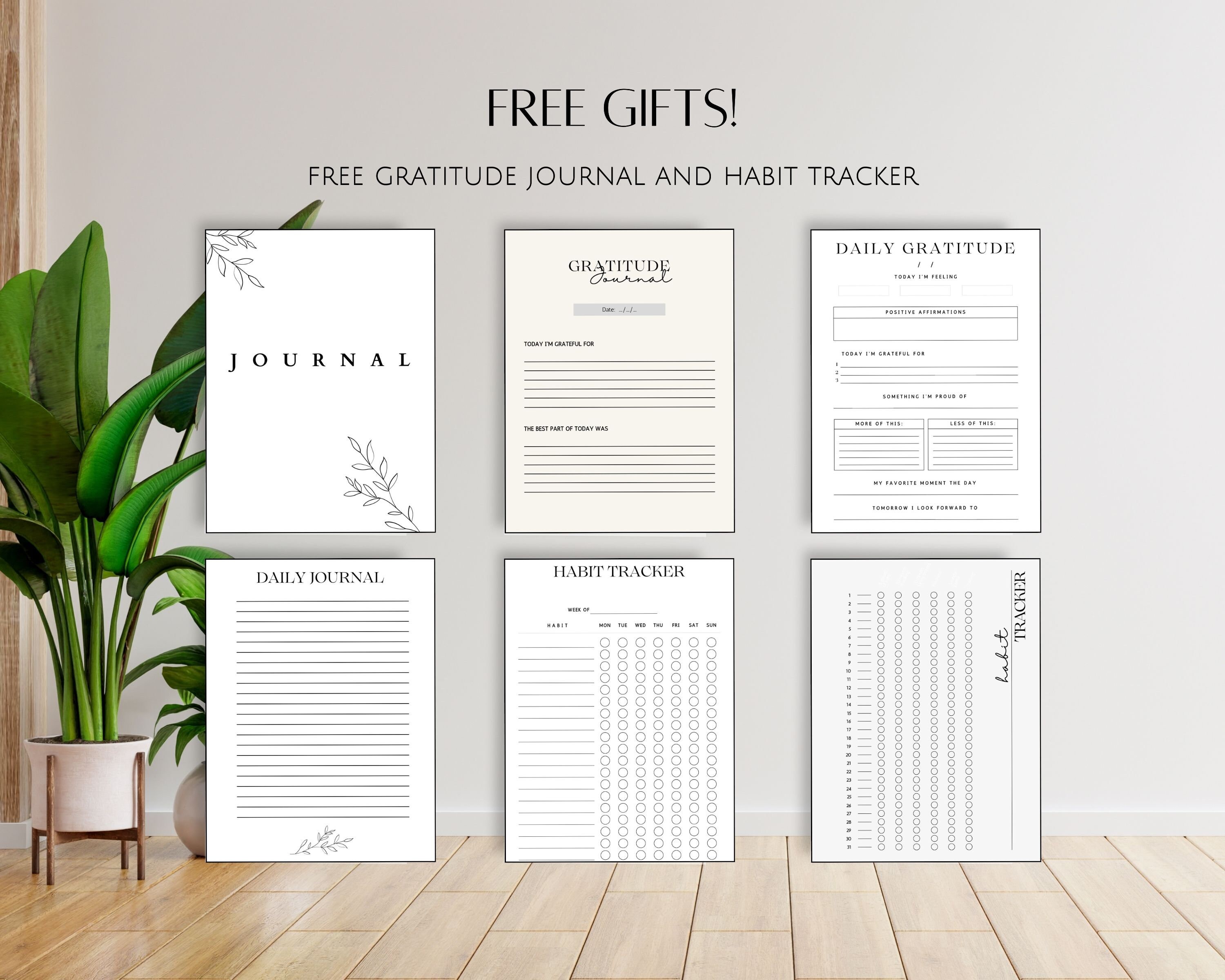 Printable Fillable Goal Planner Bundle, Daily Weekly Monthly Yearly ...
