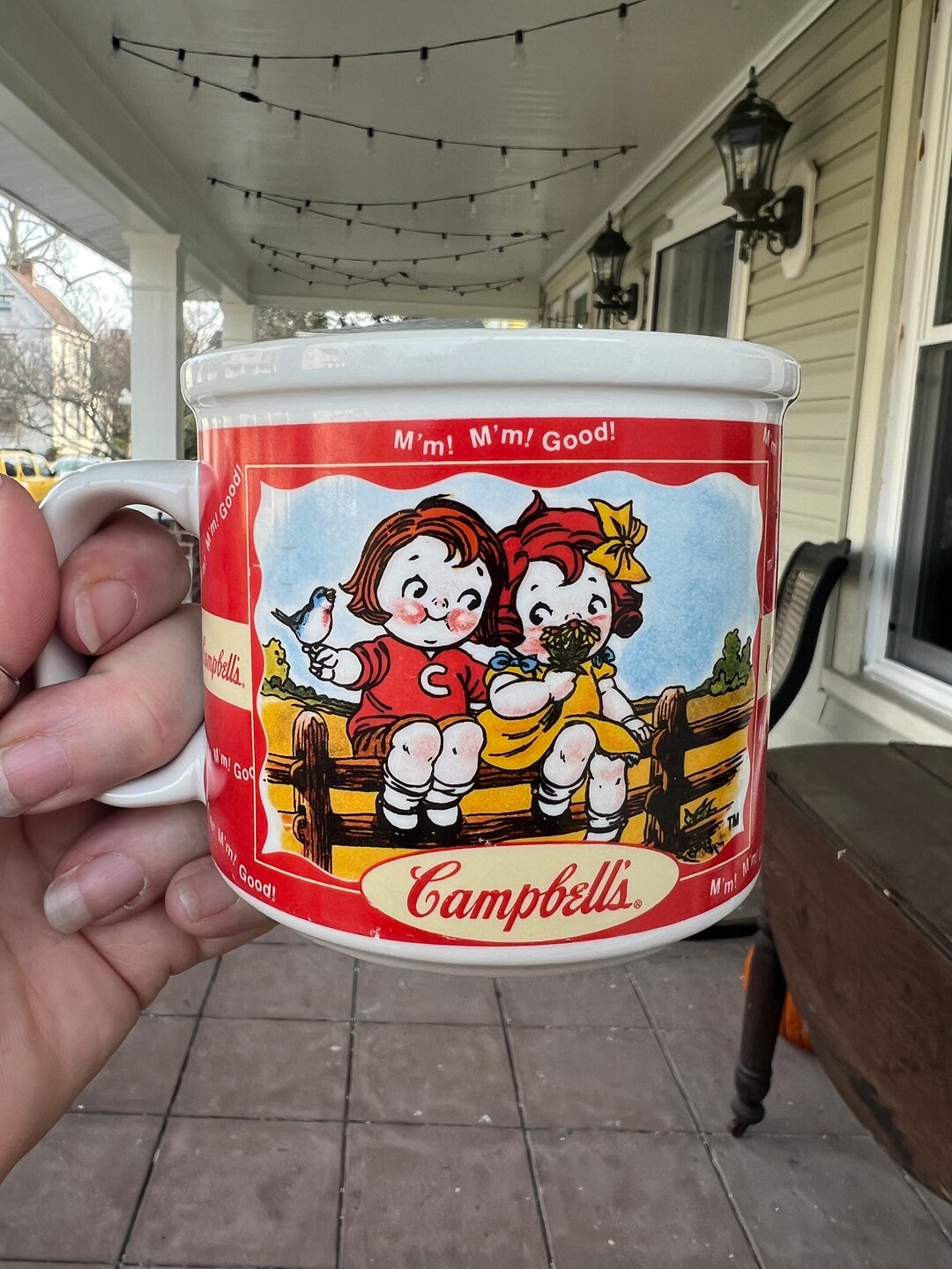 Vintage 1998 Campbell's Soup Mm Mm Good Soup 14oz Cup/bowl/coffee Mug ...