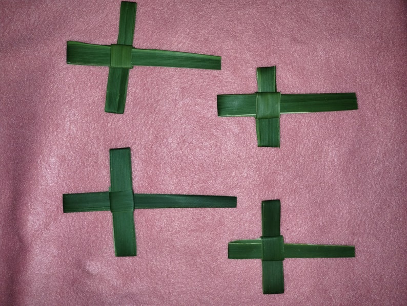 25 Various Sizedpalm Frond Crosses - Etsy