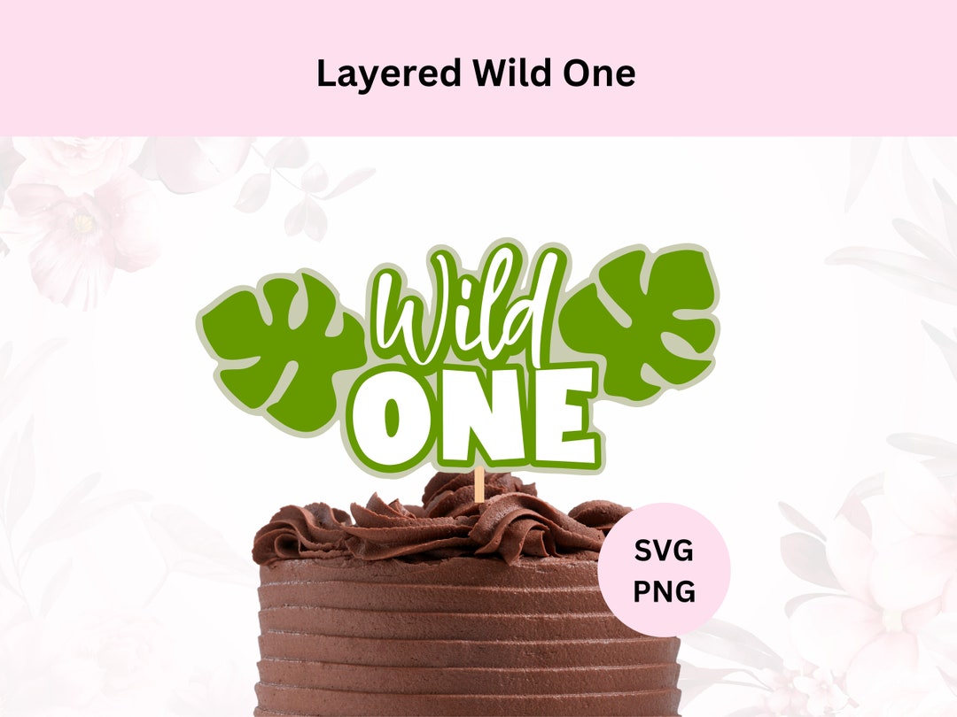 Layered Wild One Svg | Digital Download | Wild One Cake Topper | 1st ...