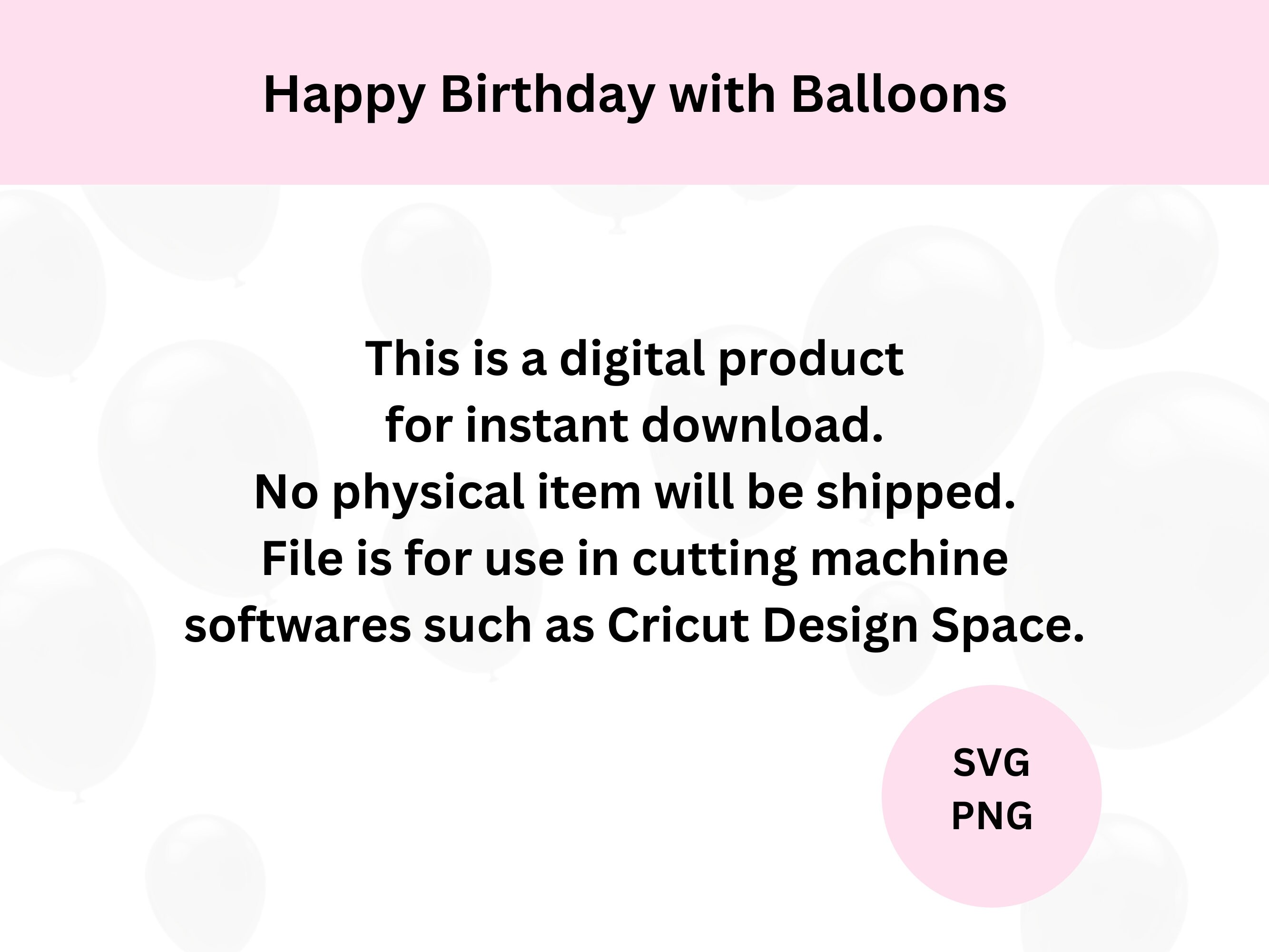 Happy Birthday Cut File, Happy Birthday Cake Topper SVG, DIY Cake ...