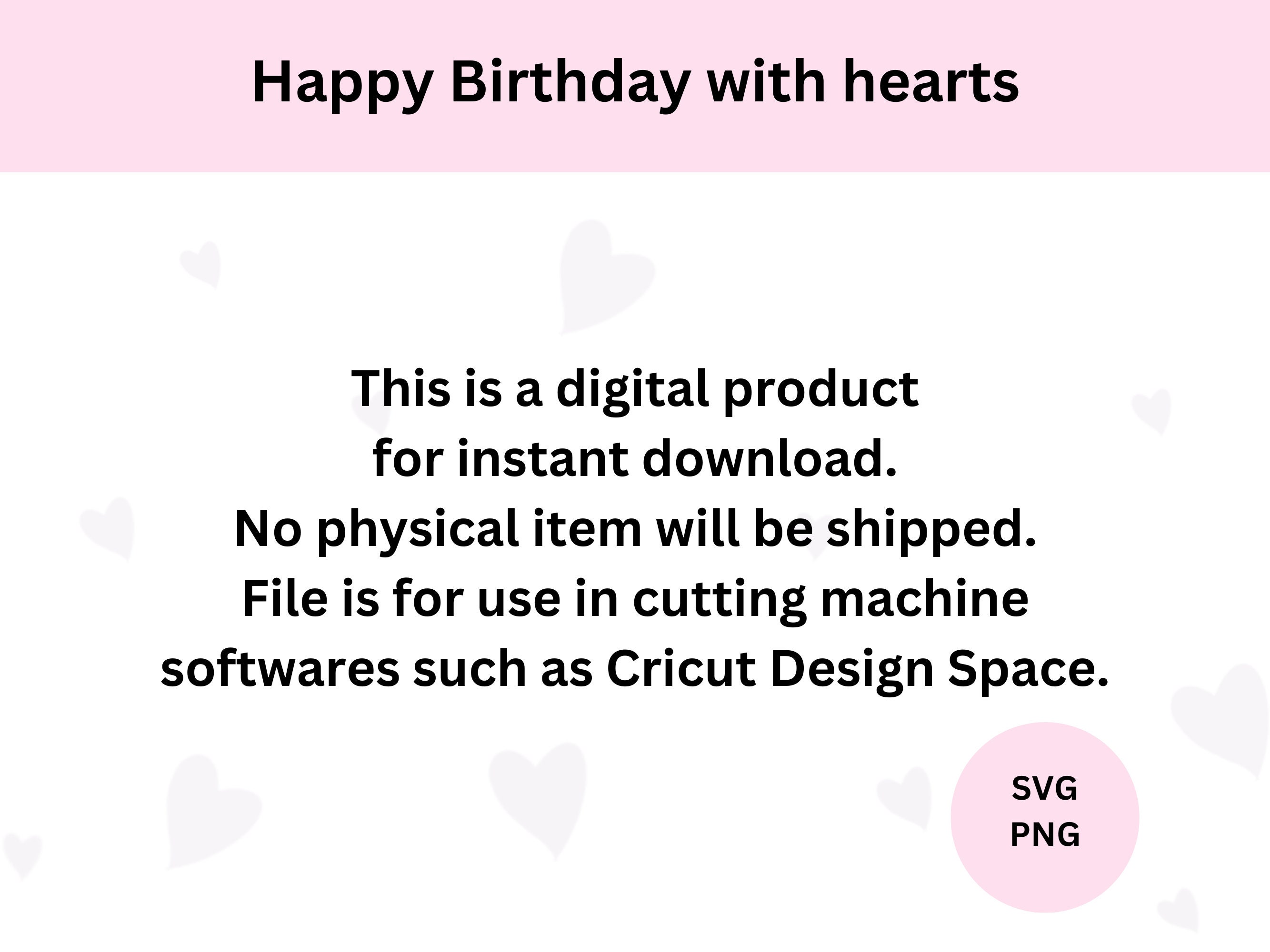 Happy Birthday Cake Topper SVG, Happy Birthday Svg , Cake Topper File ...