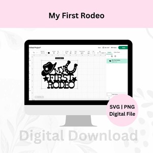 My First Rodeo Svg | Digital Download | First Birthday Cowboy Cake ...
