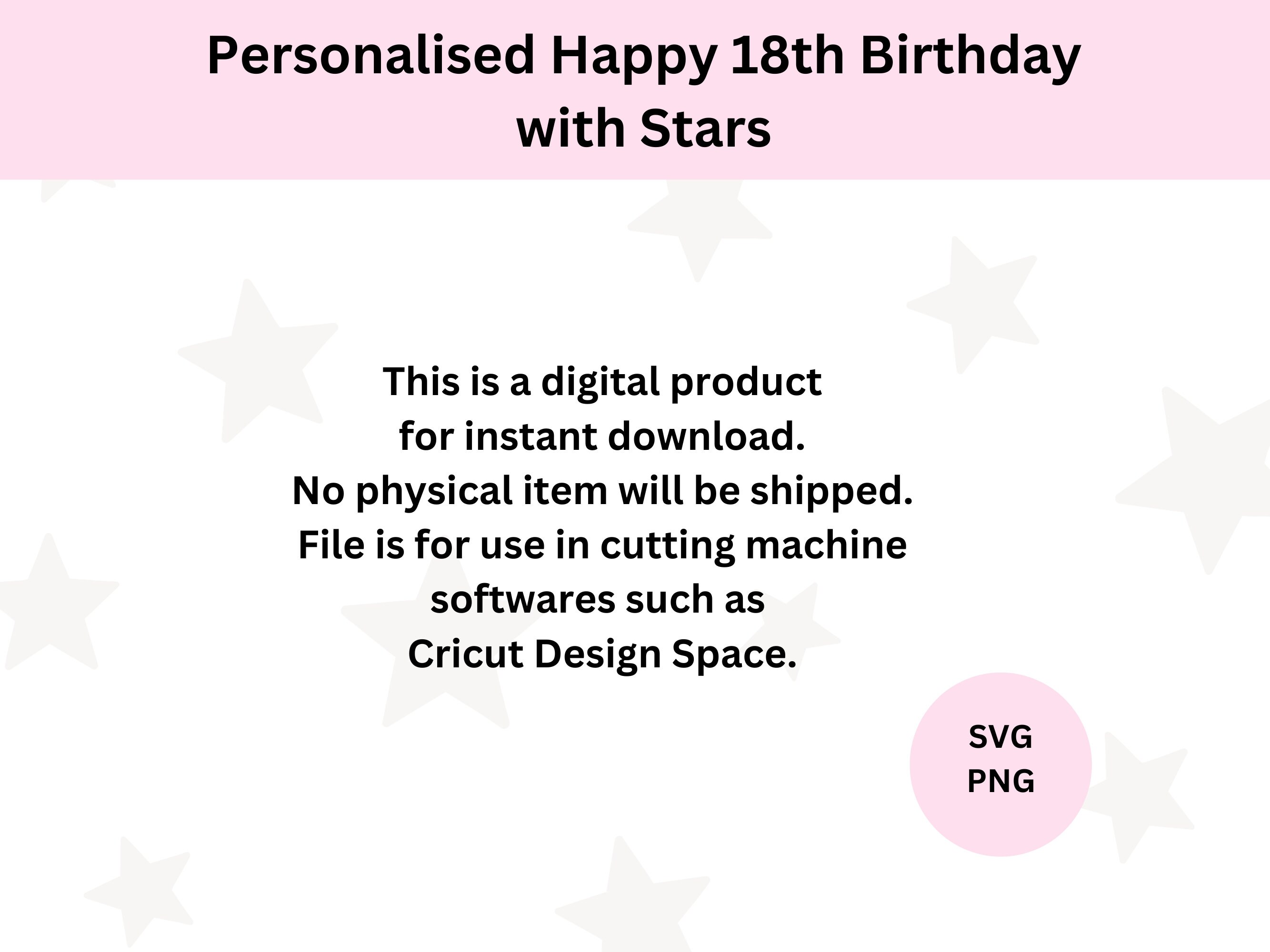 18th Birthday Svg Personalized Cake Topper Eighteenth Birthday Svg ...