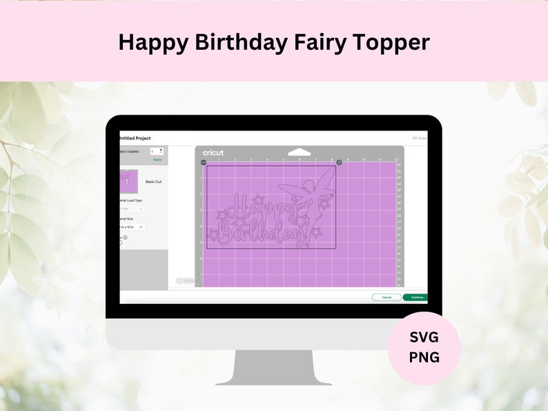 Feliz cumpleaños hada topper svg / descarga digital / cake topper svg ...