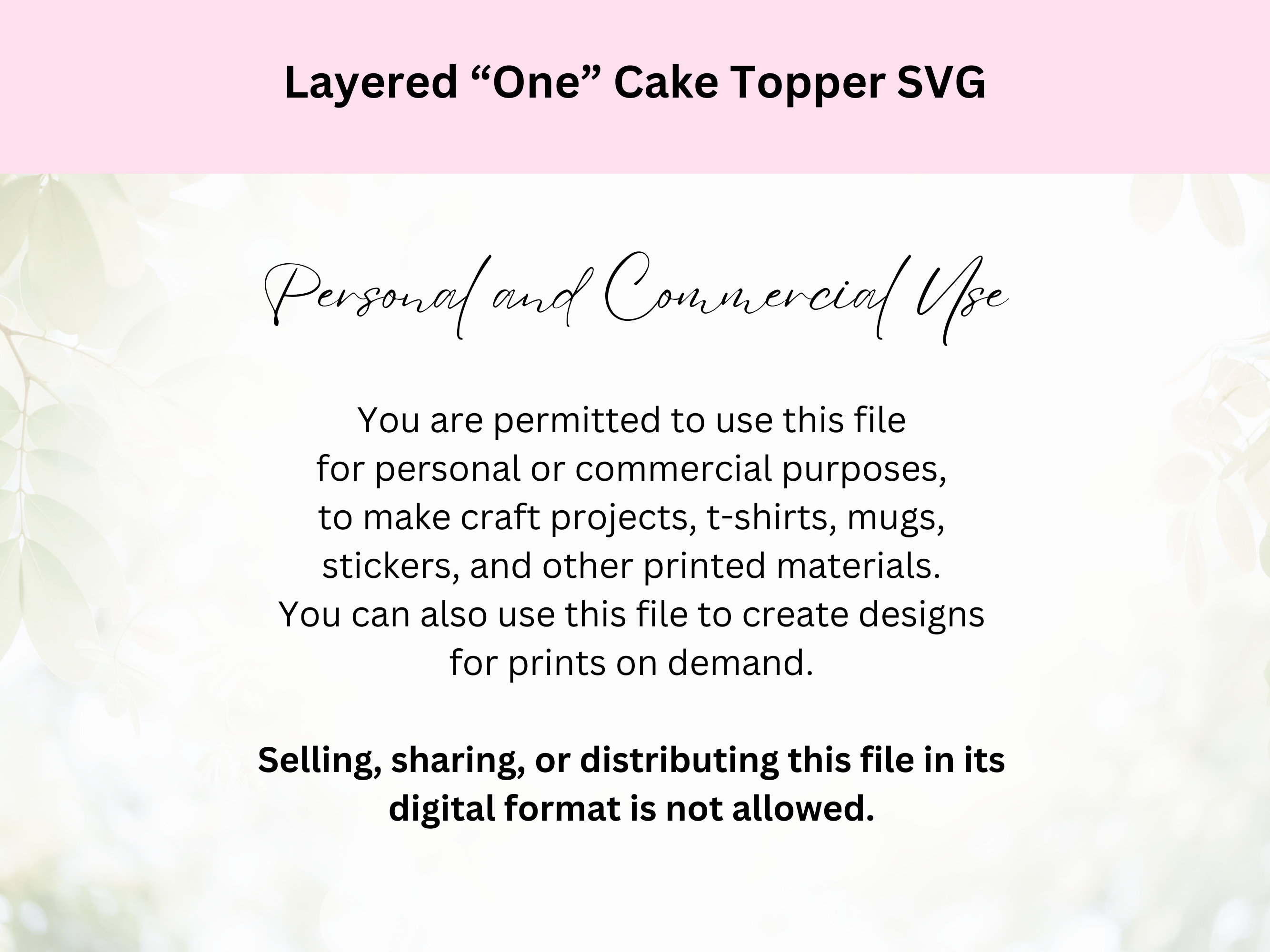 One Cake Topper Svg Digital Download 1st Birthday Cake Topper Butterfly ...