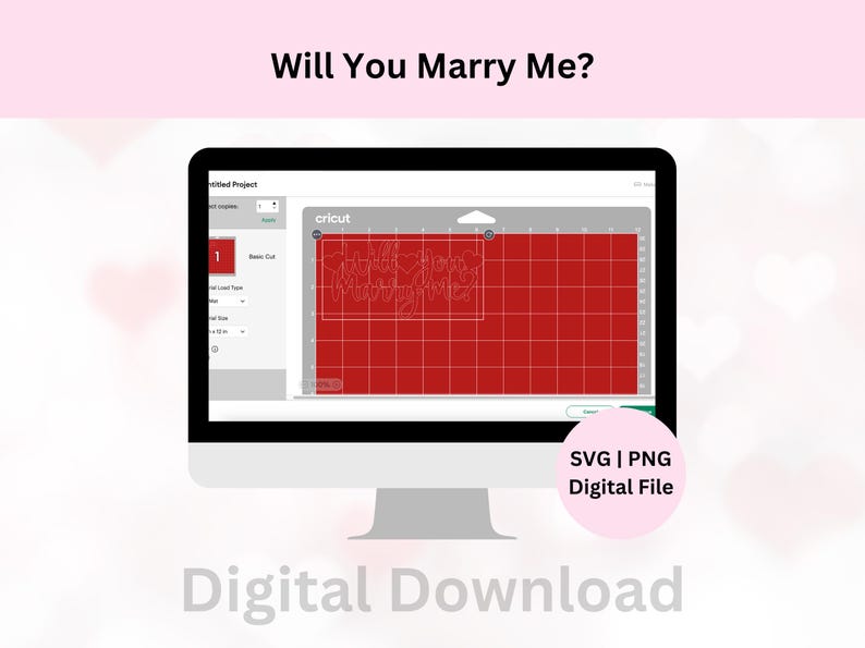 Will You Marry Me Svg | Digital Download | Marry Me Cake Topper Svg ...