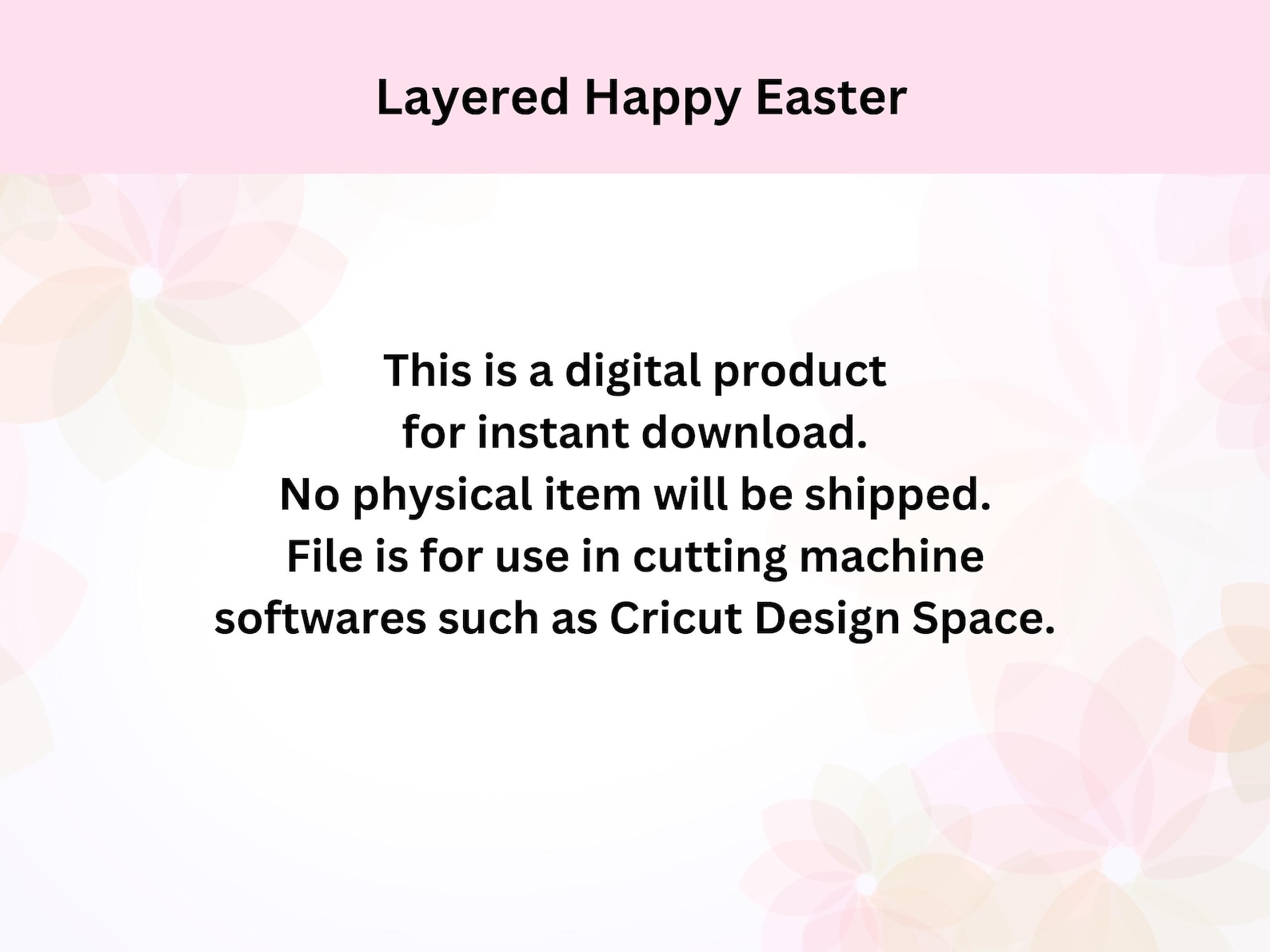 Layered Happy Easter Svg | Digital Download | Easter Svg | Happy Easter ...