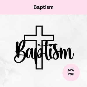 Baptism Cake Topper Cut File, Baptism SVG, Digital Download, DIY Cake ...