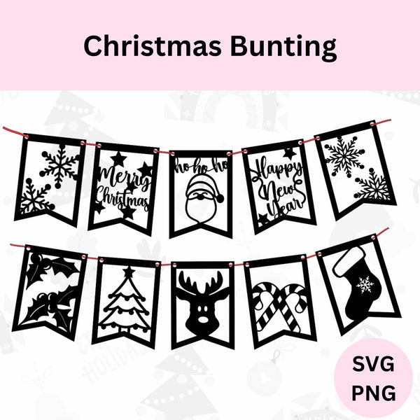 Christmas Bunting - Etsy