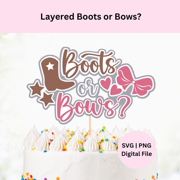 Boots and Bows Cricut - Etsy