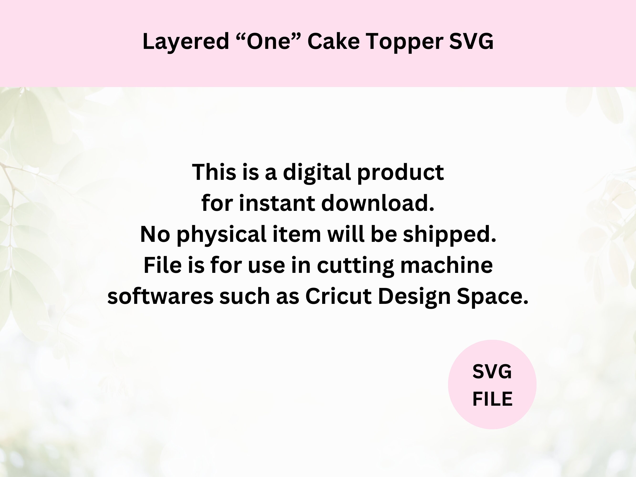 One Cake Topper Svg Digital Download 1st Birthday Cake Topper Butterfly ...