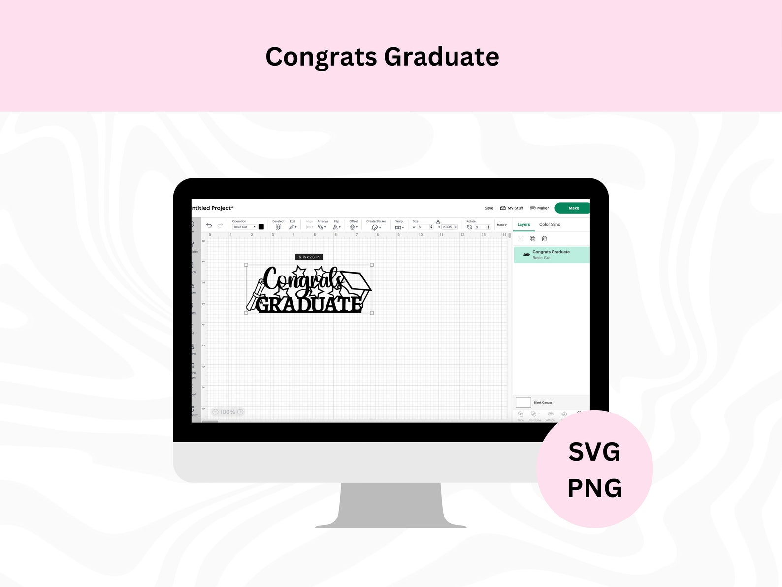 Congrats Graduate Svg | Digital Download | Graduation Topper Svg | Svg ...