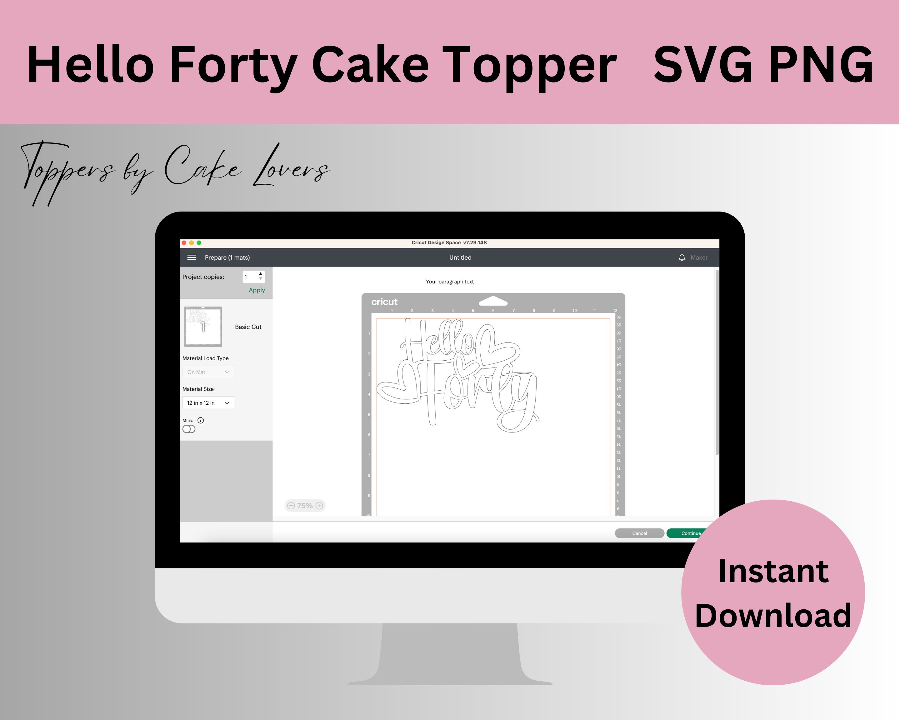 Hello Forty Cake Topper Hello Forty Svg 40th Birthday Cake - Etsy Australia