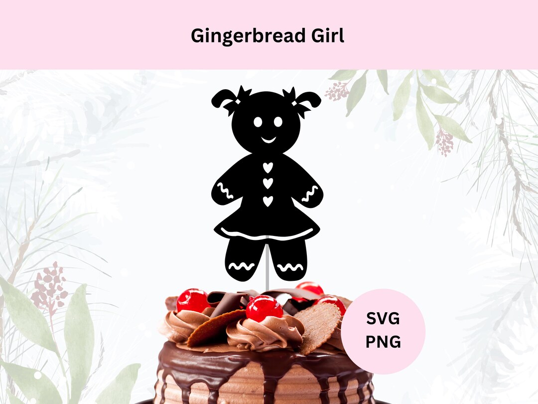 Gingerbread Girl Svg | Gingerbread Girl Cut File | Digital Download ...