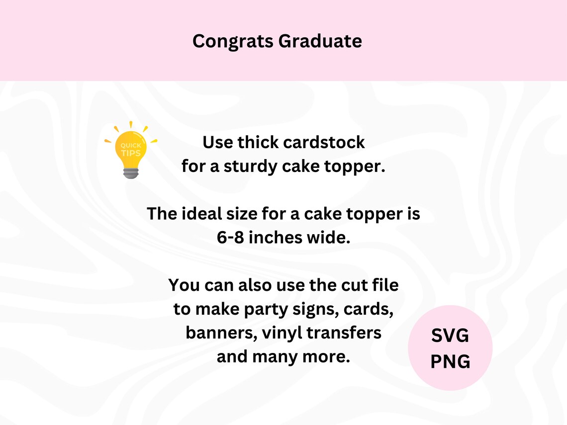 Congrats Graduate Svg Digital Download Graduation Topper Svg Svg for ...