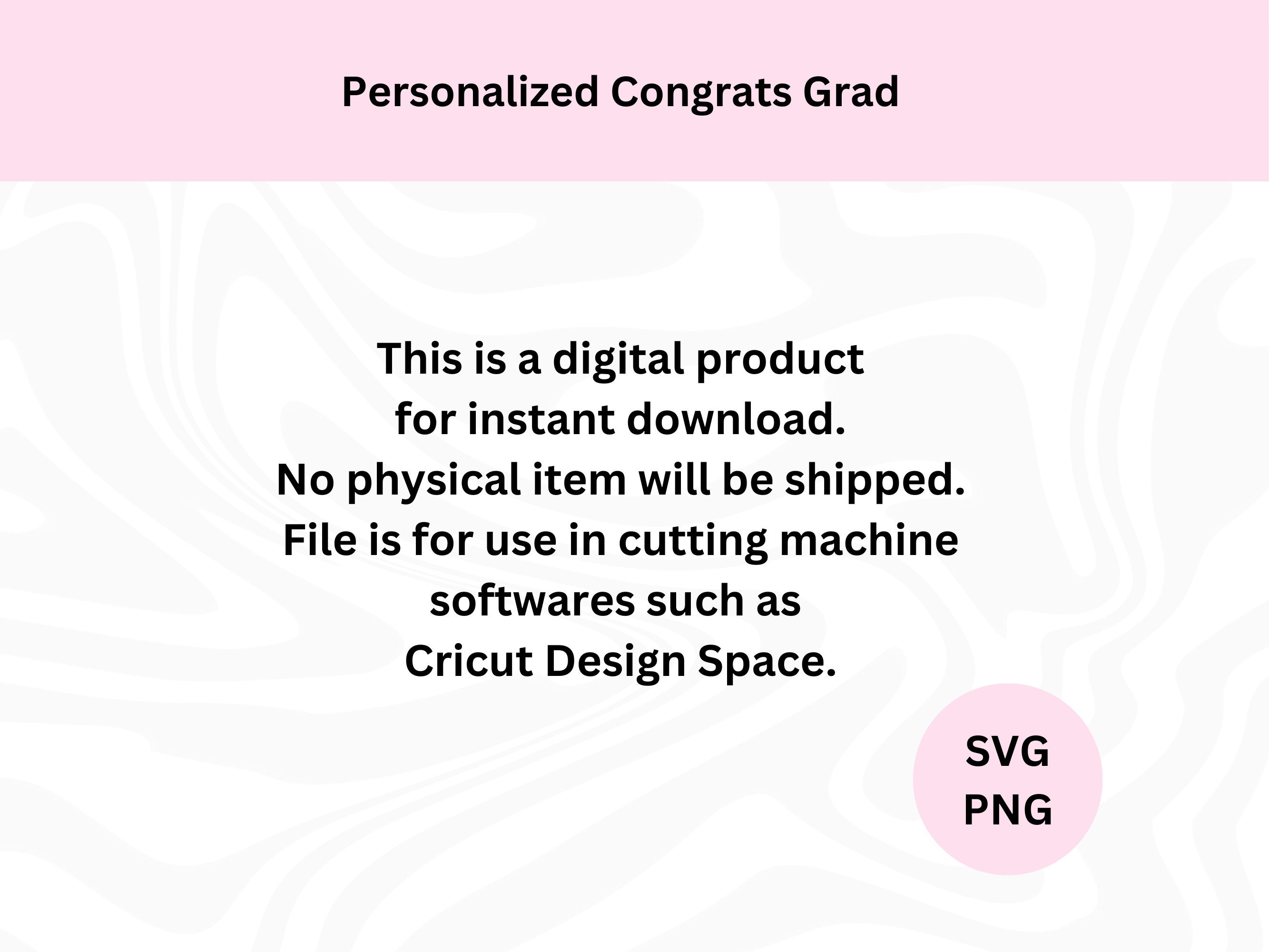 Personalized Congrats Grad Svg | Digital Download | Graduation Cake ...