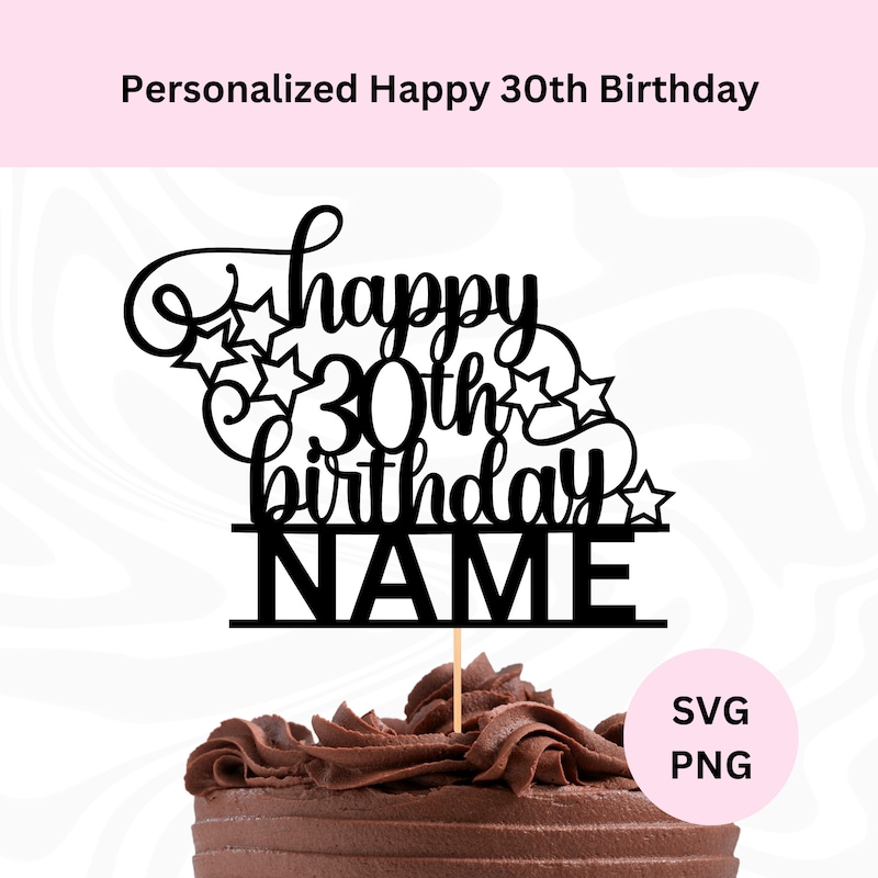 30th Birthday Svg - Etsy