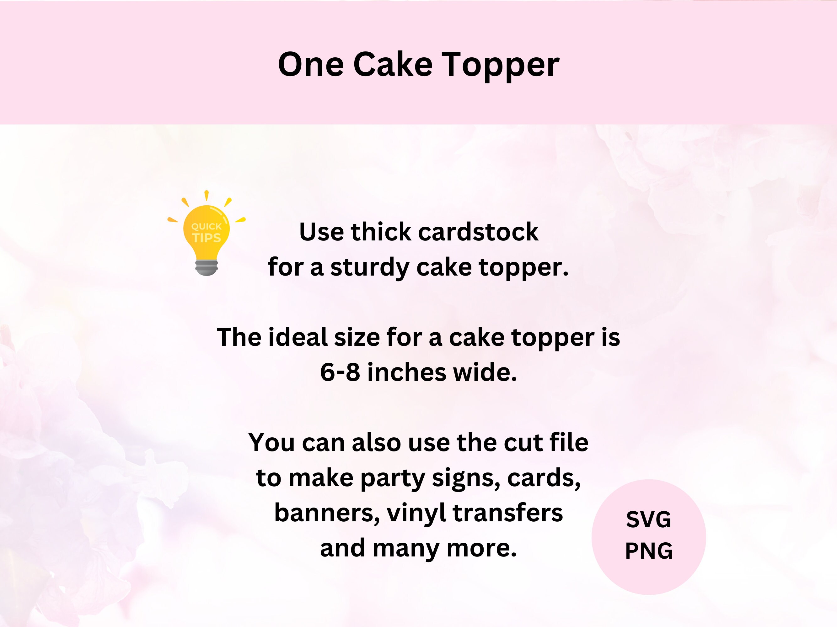 One Cake Topper Svg | Digital Download | Princess Cake Topper | One ...