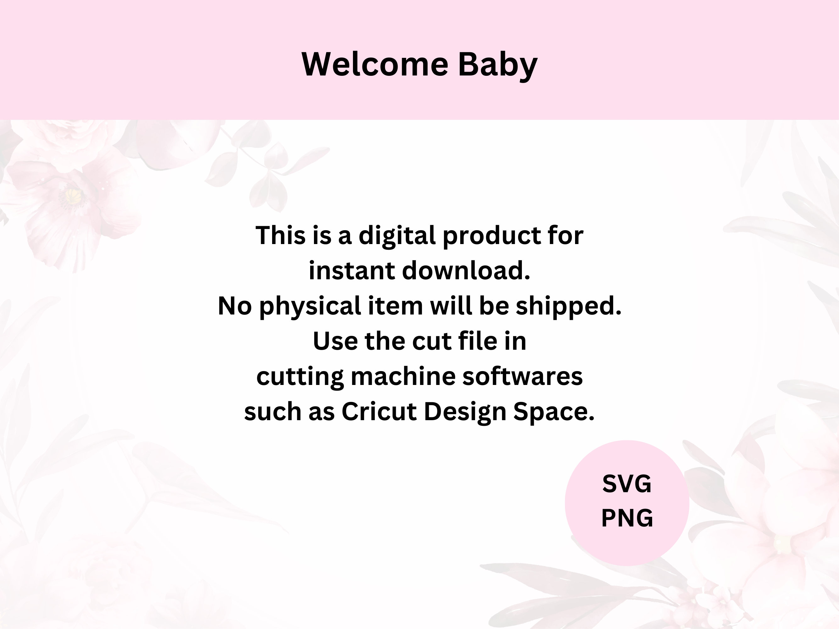 Welcome Baby Svg | Digital Download | Baby Shower Svg | Welcome Baby ...