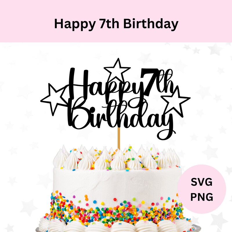 Birthday Cake Topper - Etsy