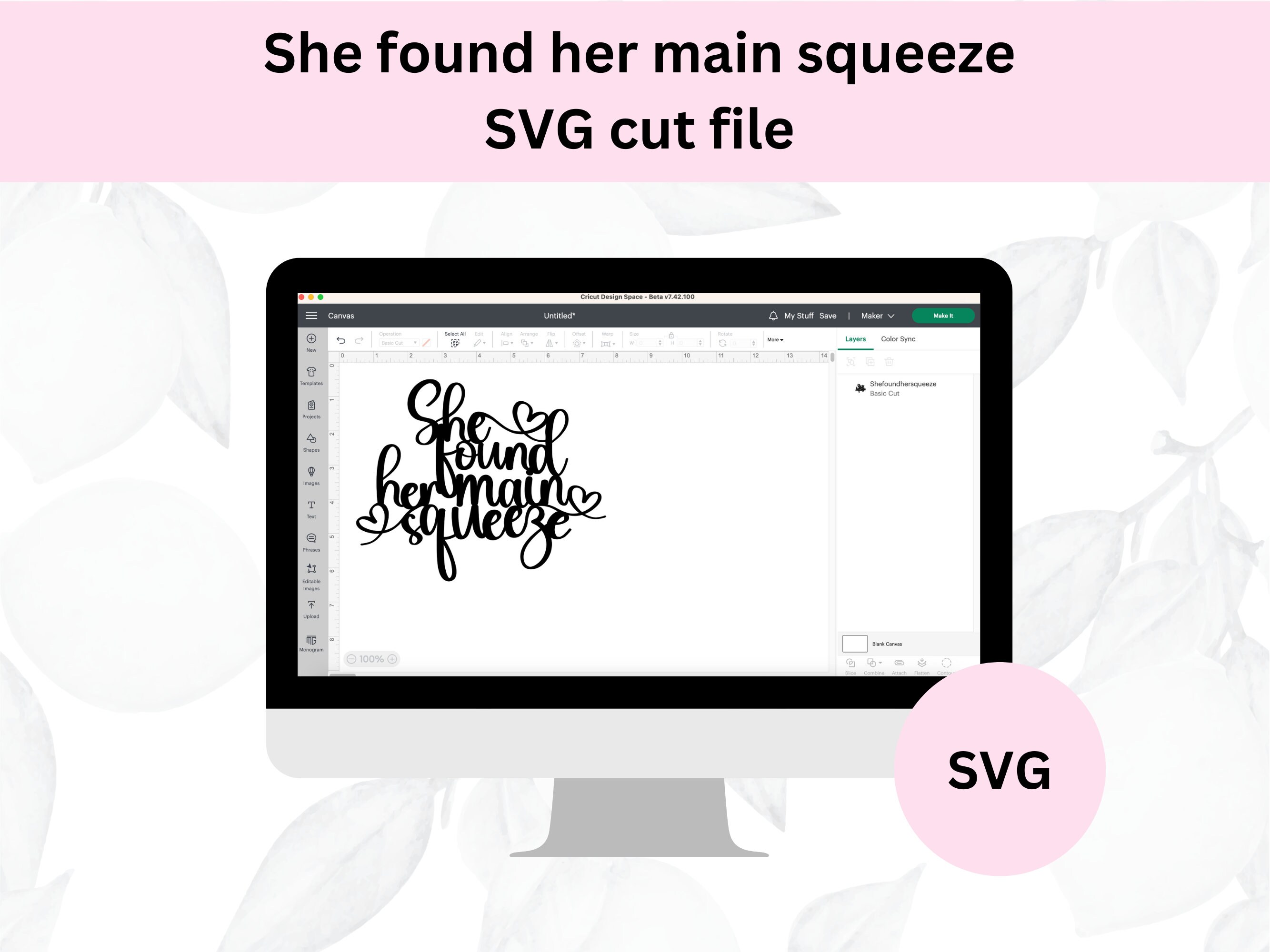 She Found Her Main Squeeze Cake Topper Svg Cut File, Lemon Themed ...