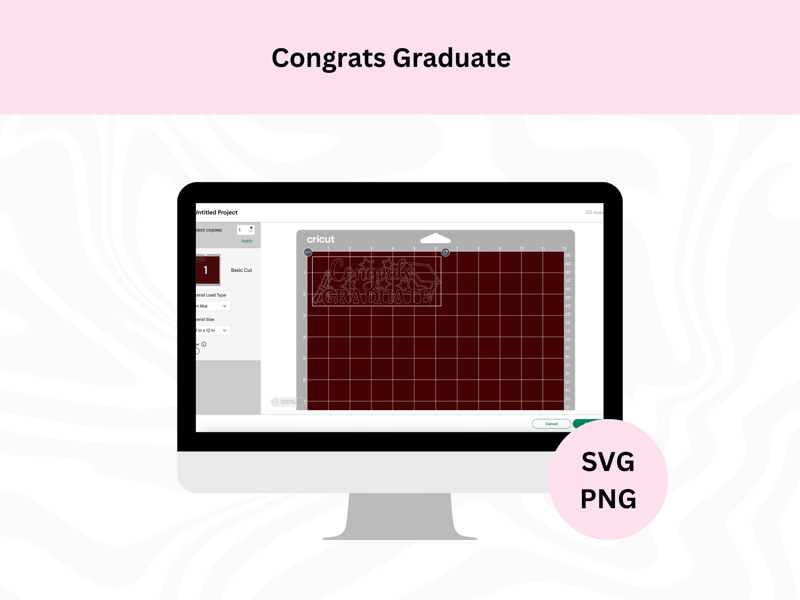 Congrats Graduate Svg | Digital Download | Graduation Topper Svg | Svg ...