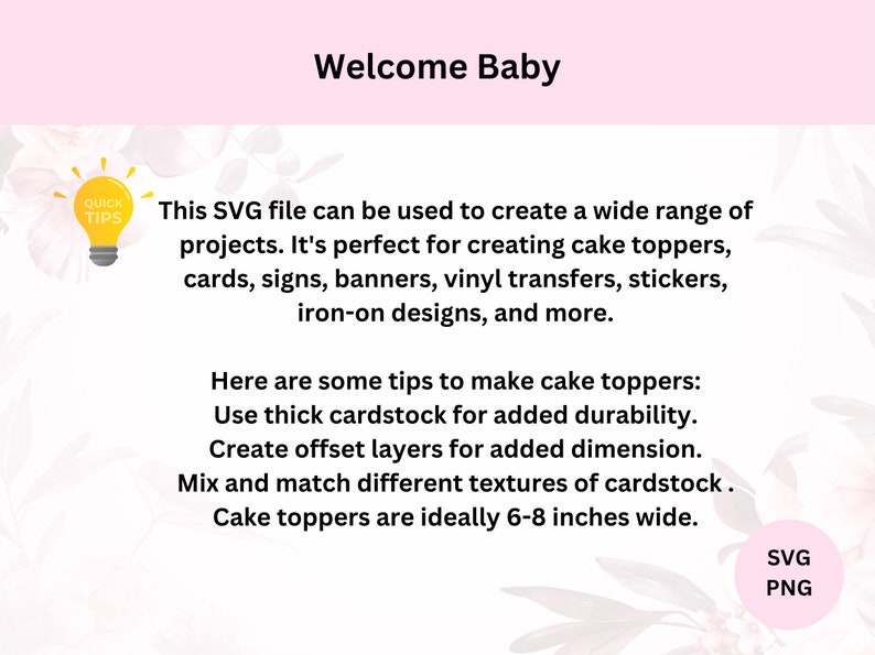 Welcome Baby Svg | Digital Download | Baby Shower Svg | Welcome Baby ...