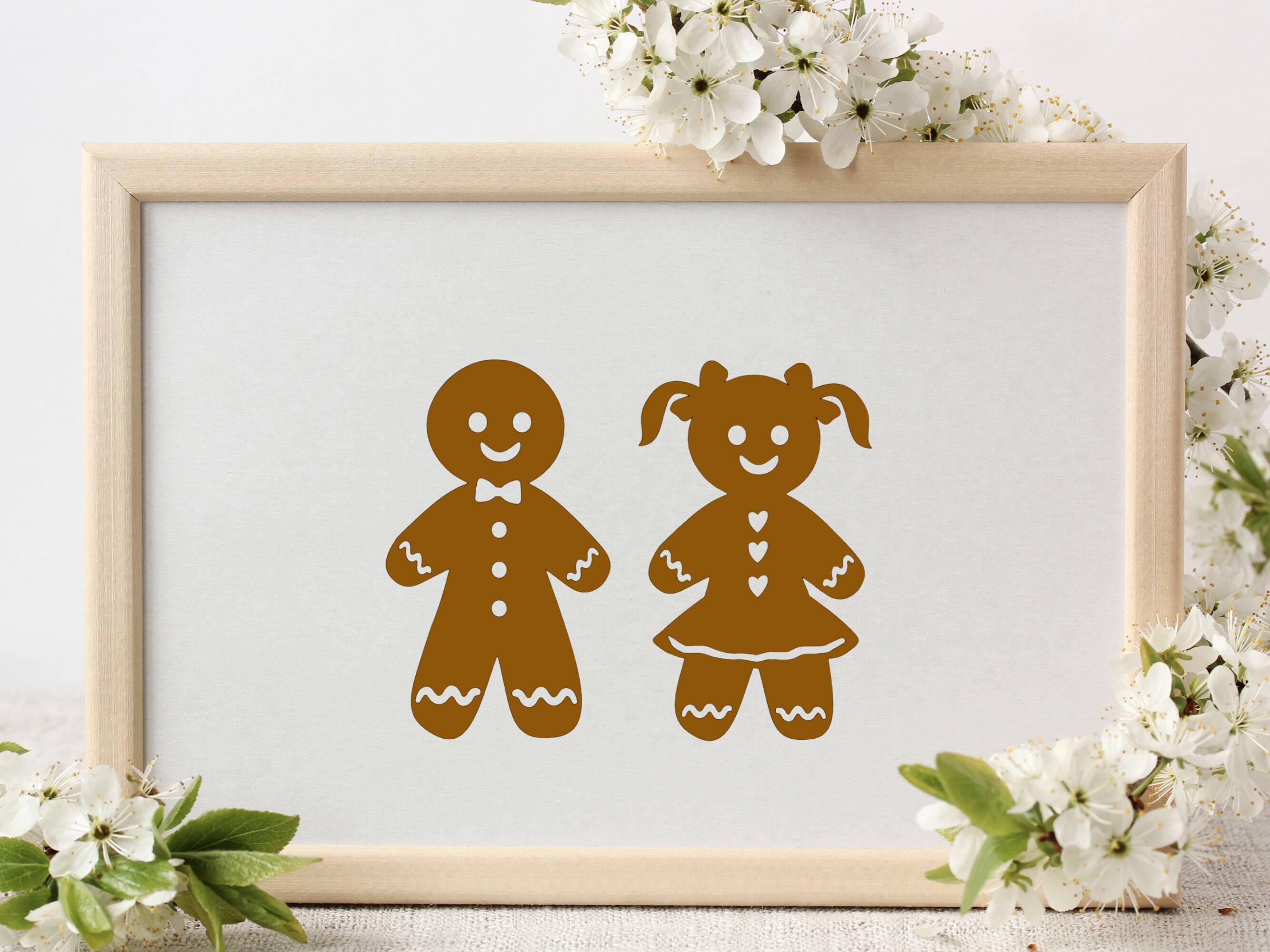 Gingerbread Boy Svg Gingerbread Girl Svg Digital Download Christmas ...