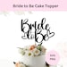 Bride to Be Cut File, Bride to Be Cake Topper SVG, DIY Cake Topper ...