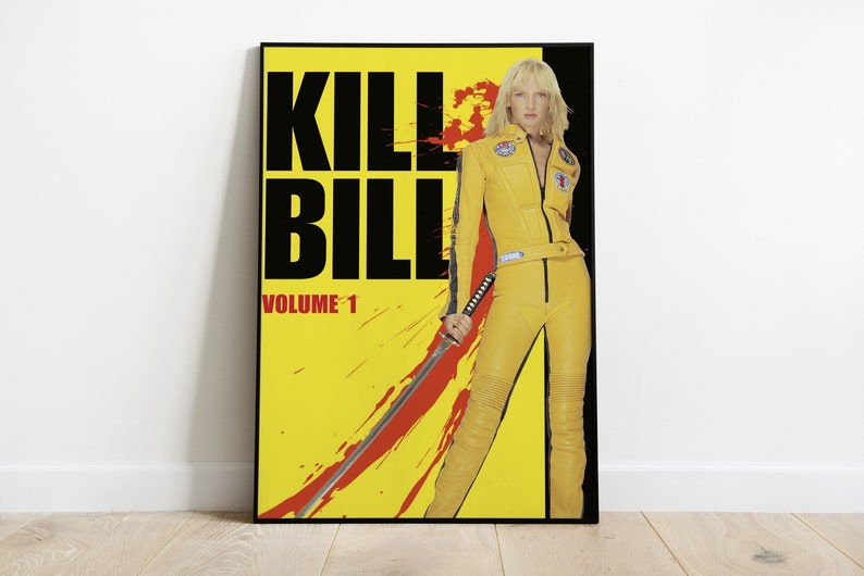 Kill Bill Poster Wall Art Canvas And Fine Art Print Home Etsy