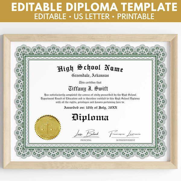 Custom Fake Diploma - Etsy