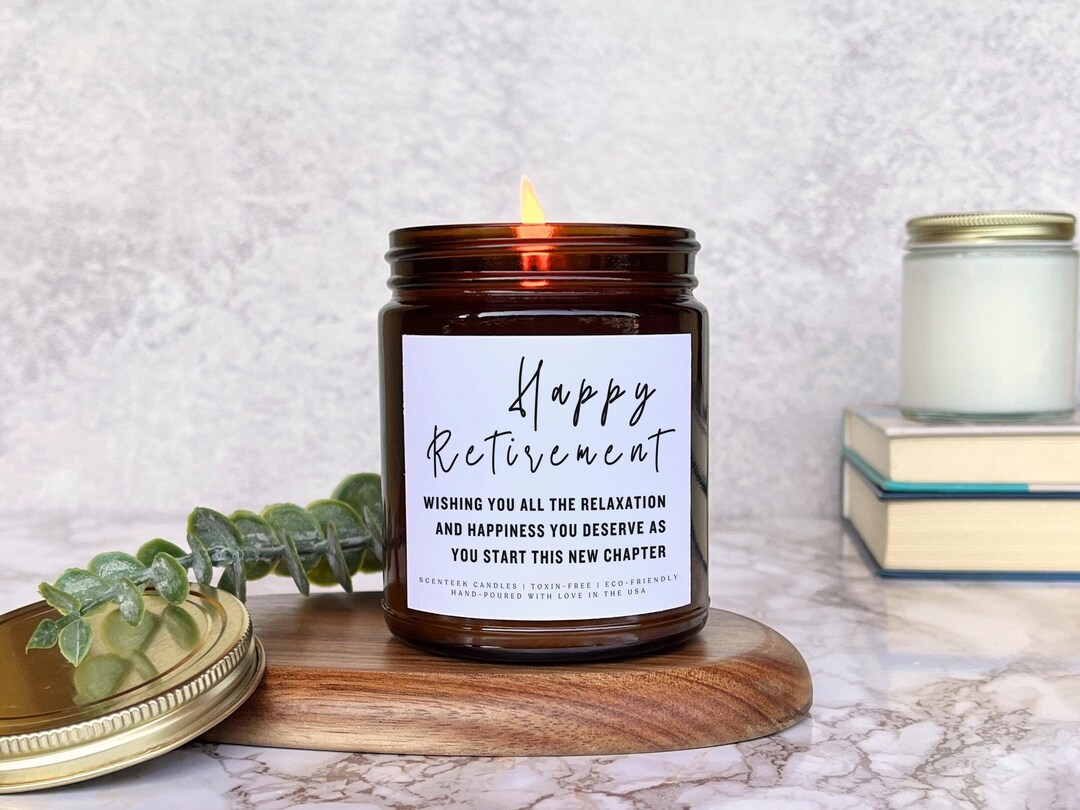 Retirement Gift Candle: Toxin-free Coconut Soy Wax - Etsy