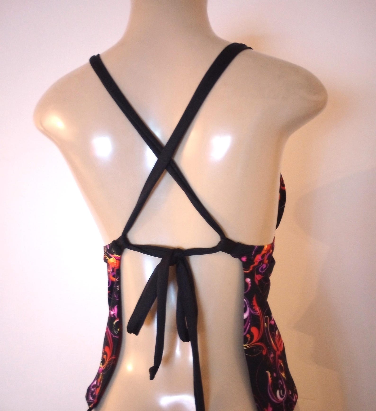 Tankini Swimsuits Tie Back, Crisscross Back Swimwear Tank Top, Custom ...