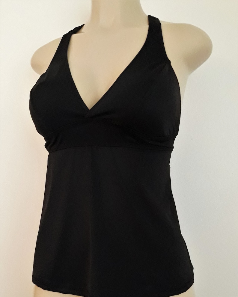 Open Back Tankini Tops, Crisscross Back Swimwear, Women's Tankini ...