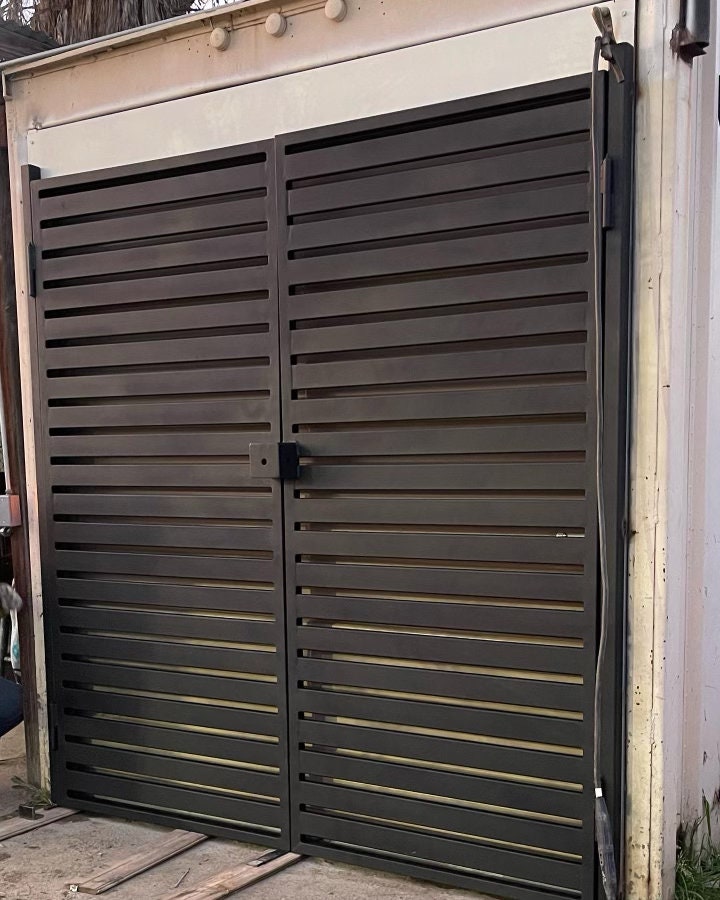 Modern Mate Black Metal Doors - Etsy