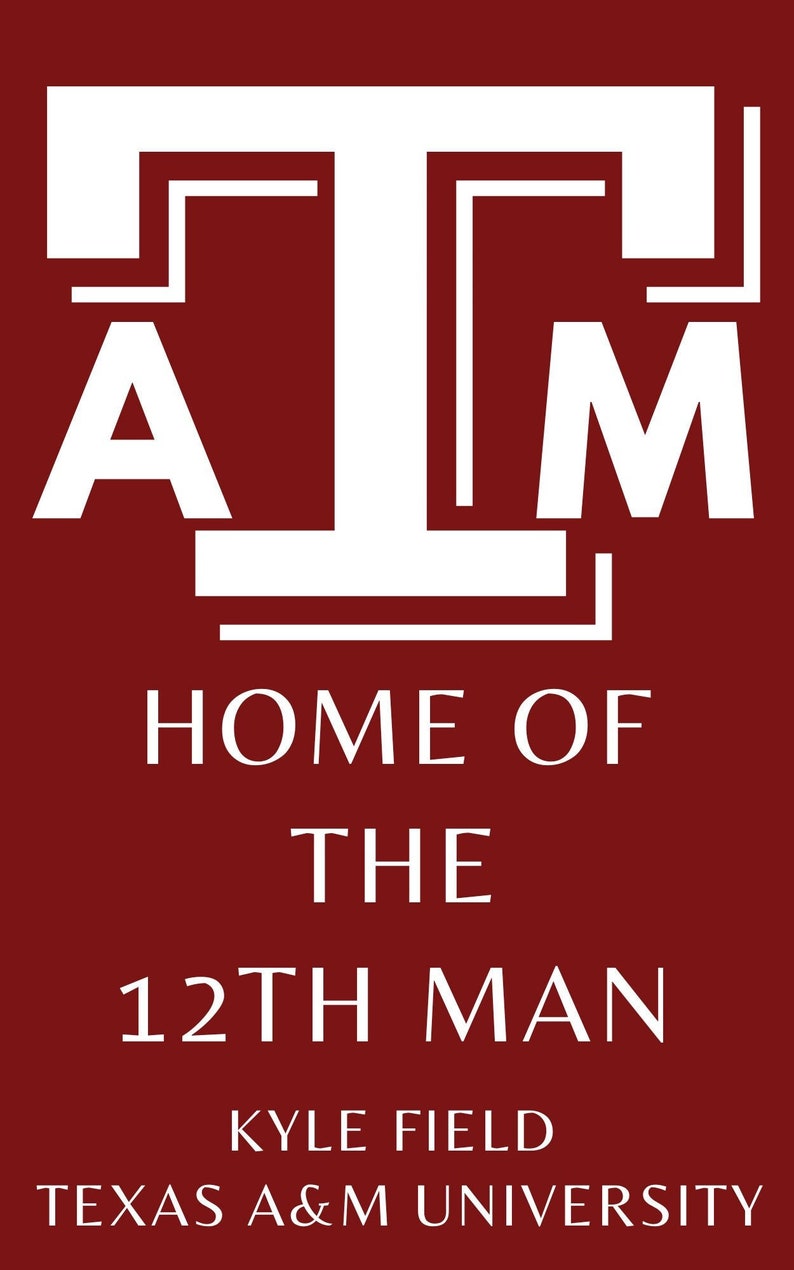 Texas A&M Poster - Etsy