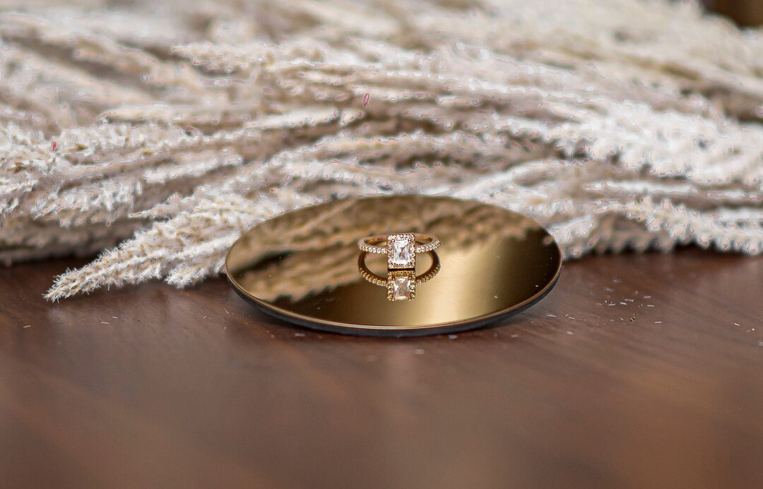 The Margo Gold Emerald Cut Solitaire Ring - Etsy