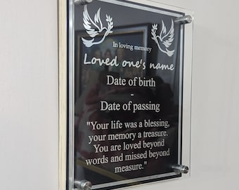 Custom Memorial Plaque - Etsy